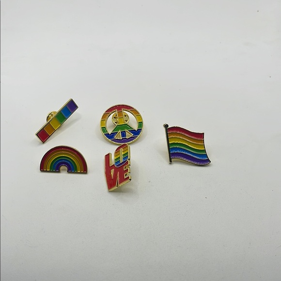 Jewelry | Rainbow Pride Enamel Pin Set | Poshmark